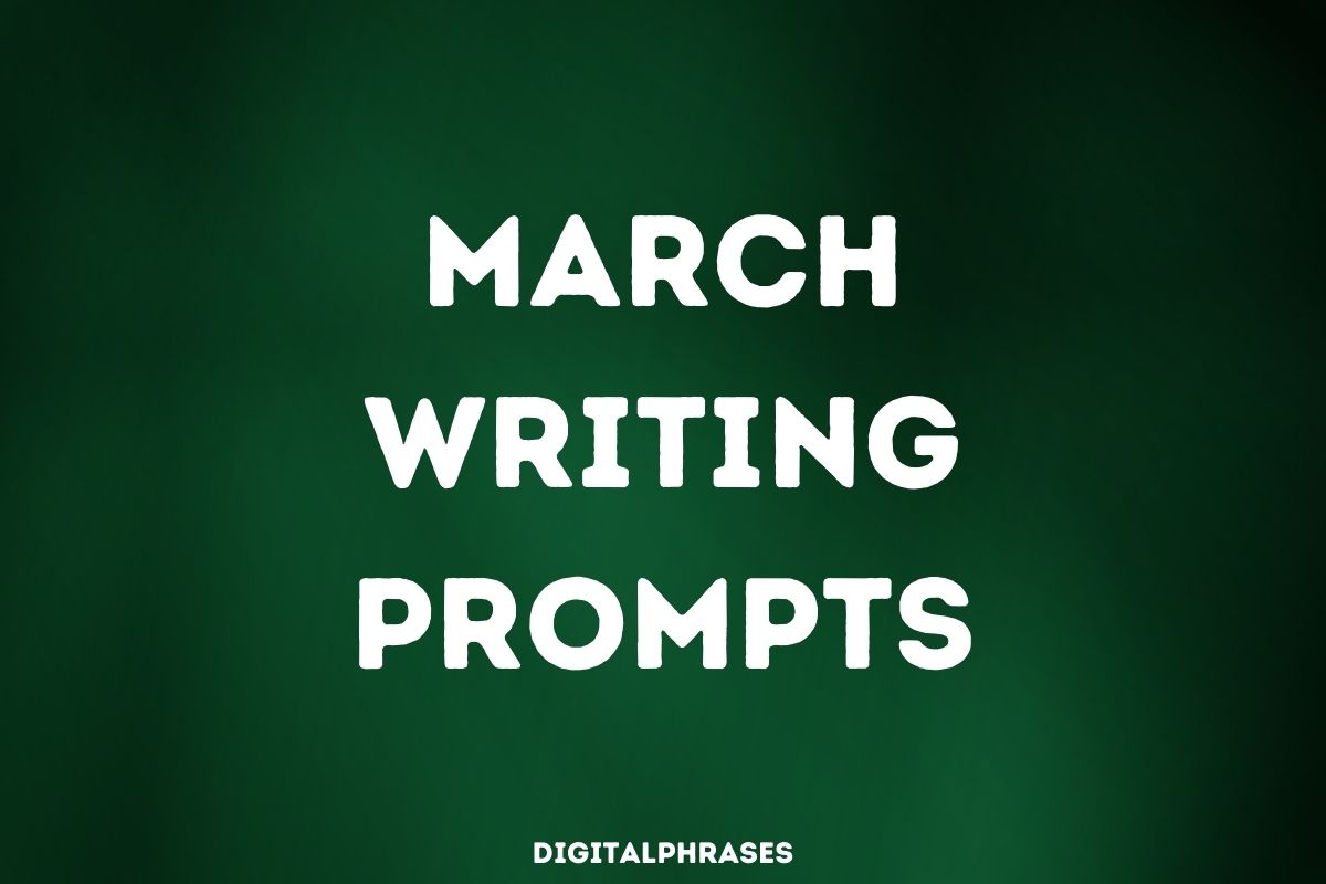 35 March Writing Prompts