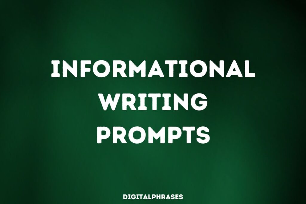 Digital Phrases - Writing Prompts and Story Ideas