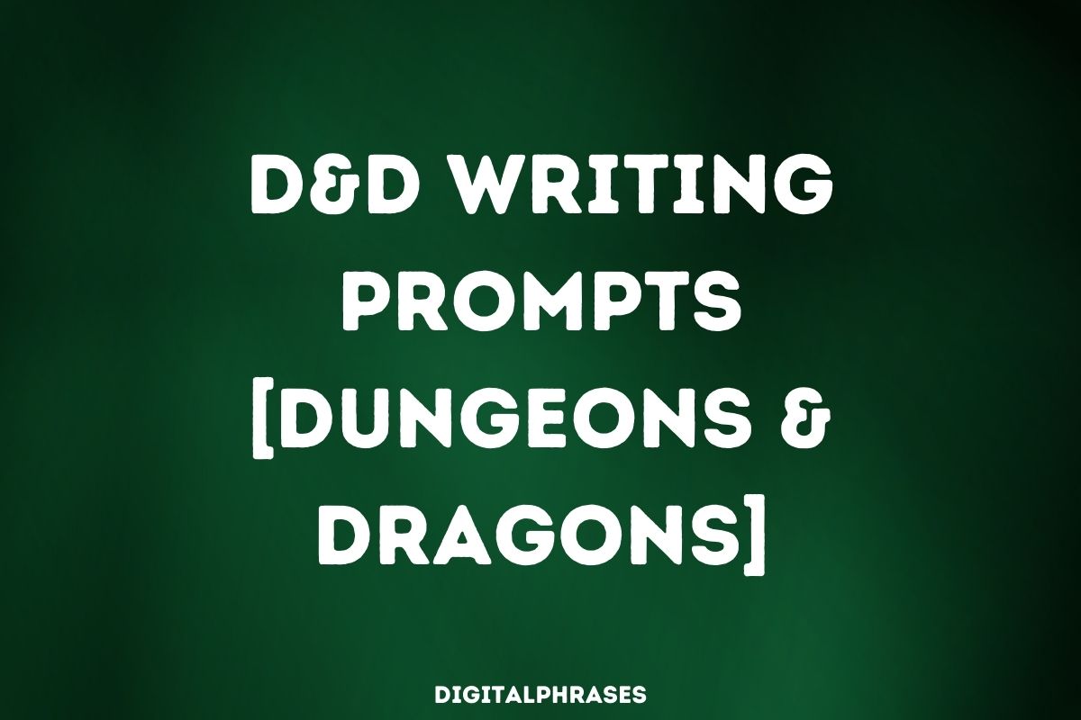 24 D&D Writing Prompts [Dungeons & Dragons]
