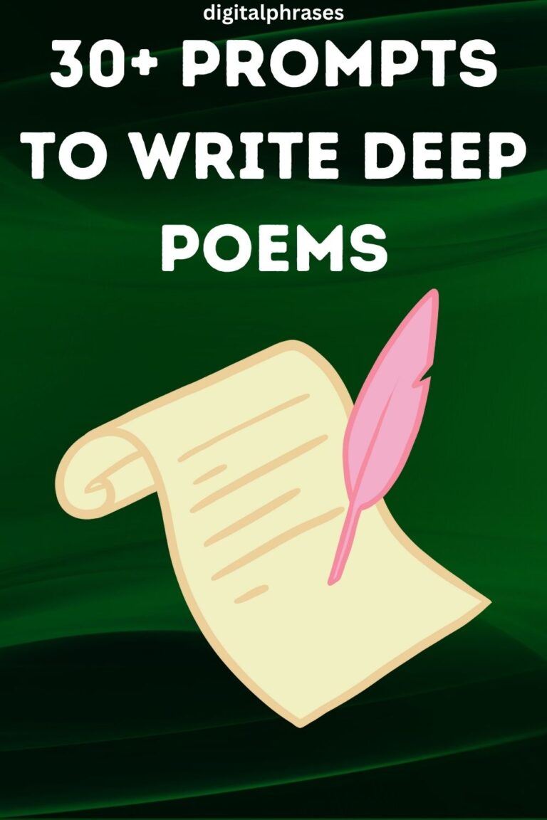 32 Deep Poetry Prompts