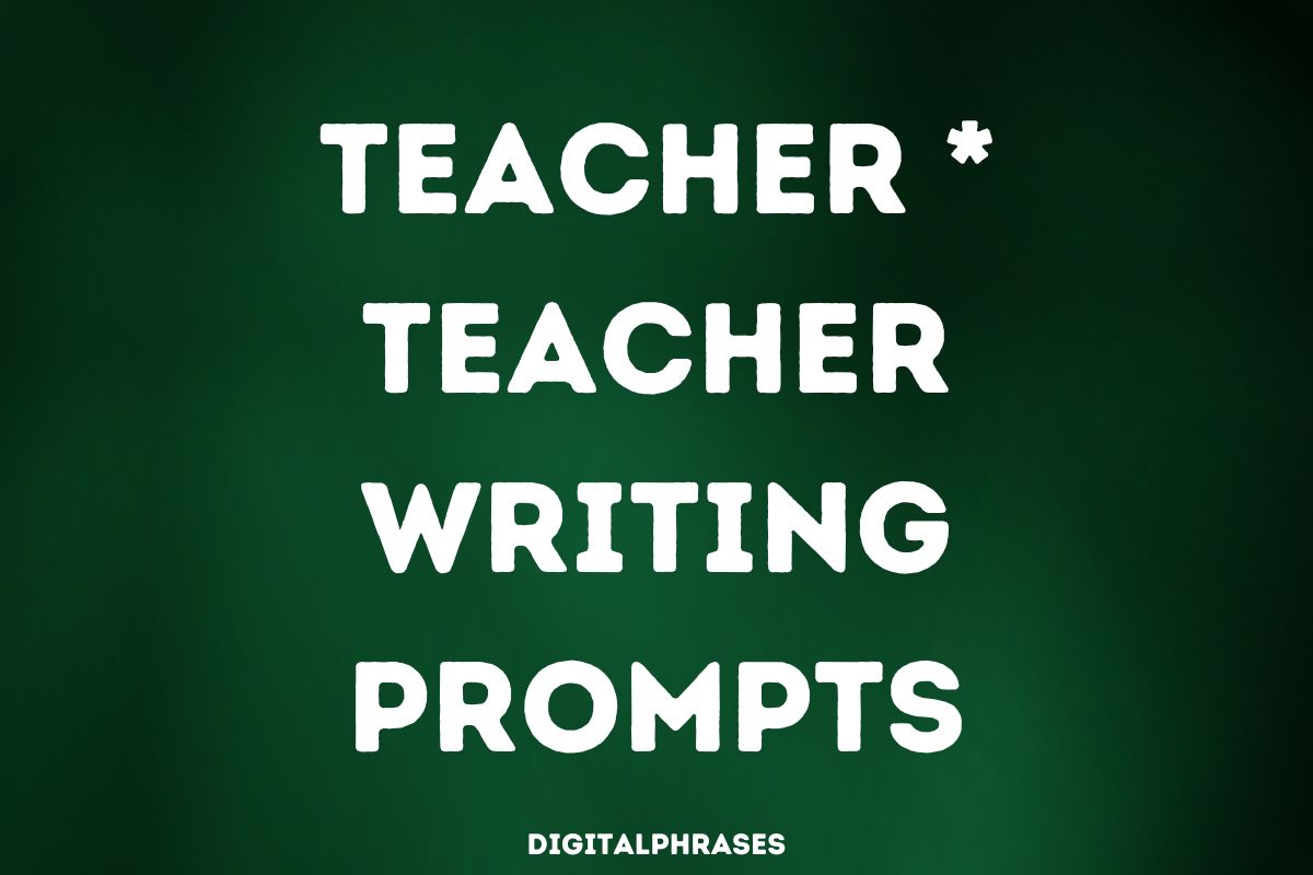 24 Teacher * Teacher Writing Prompts