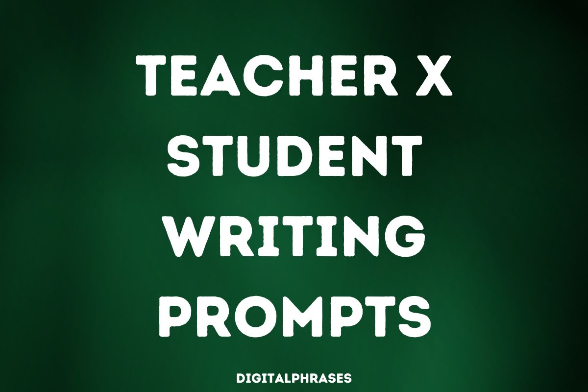 24 Teacher x Student Writing Prompts