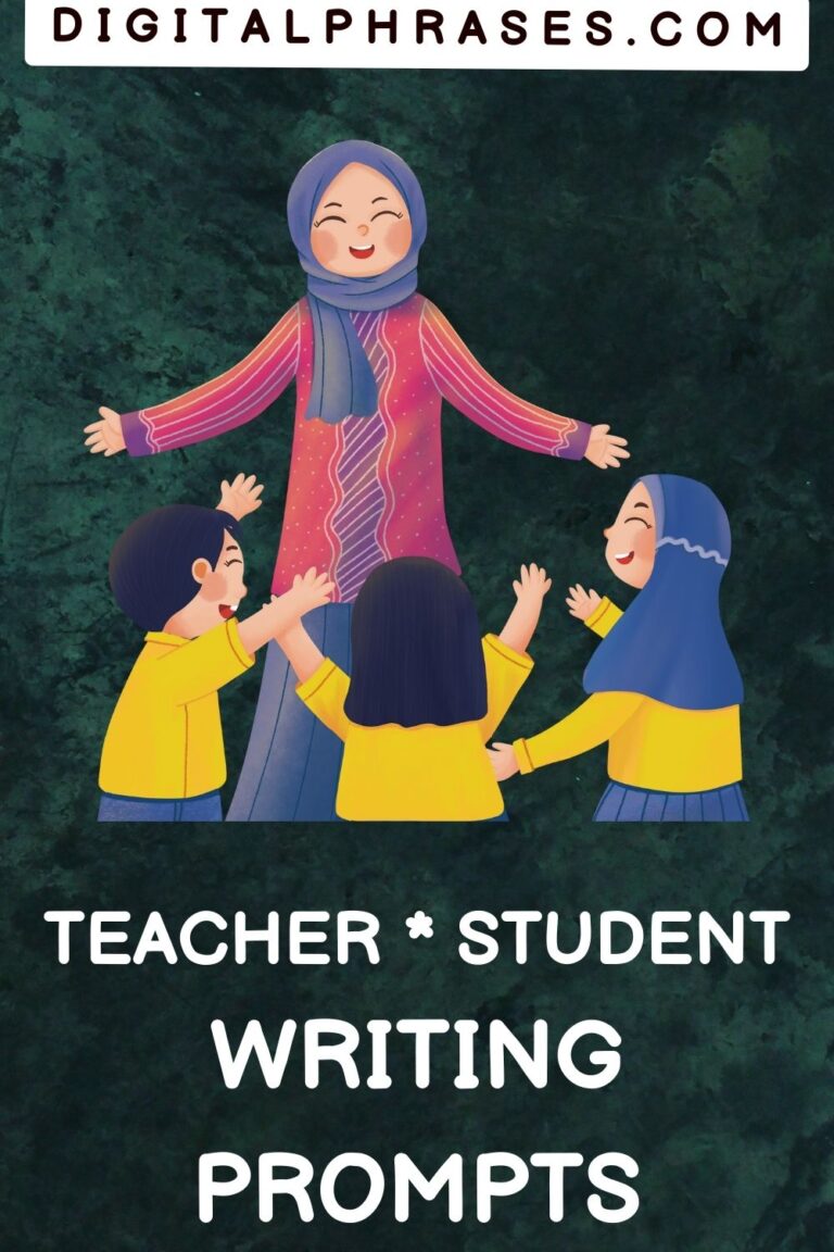 24 Teacher x Student Writing Prompts