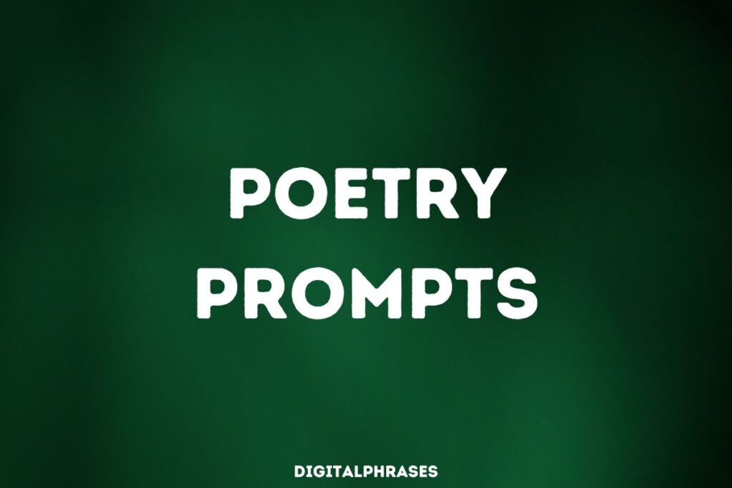 32 Deep Poetry Prompts