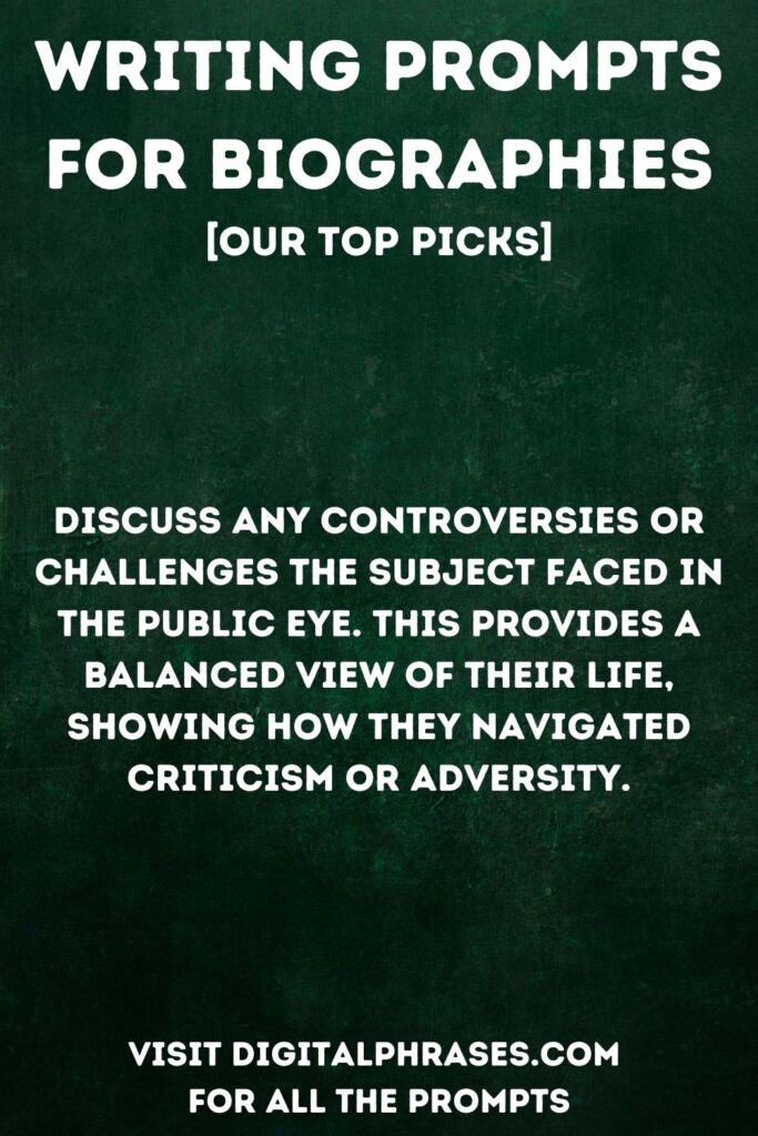 40 Writing Prompts for Biographies