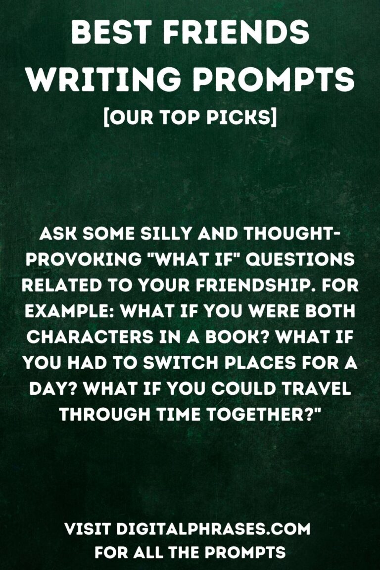 30 Best Friends Writing Prompts and Story Ideas
