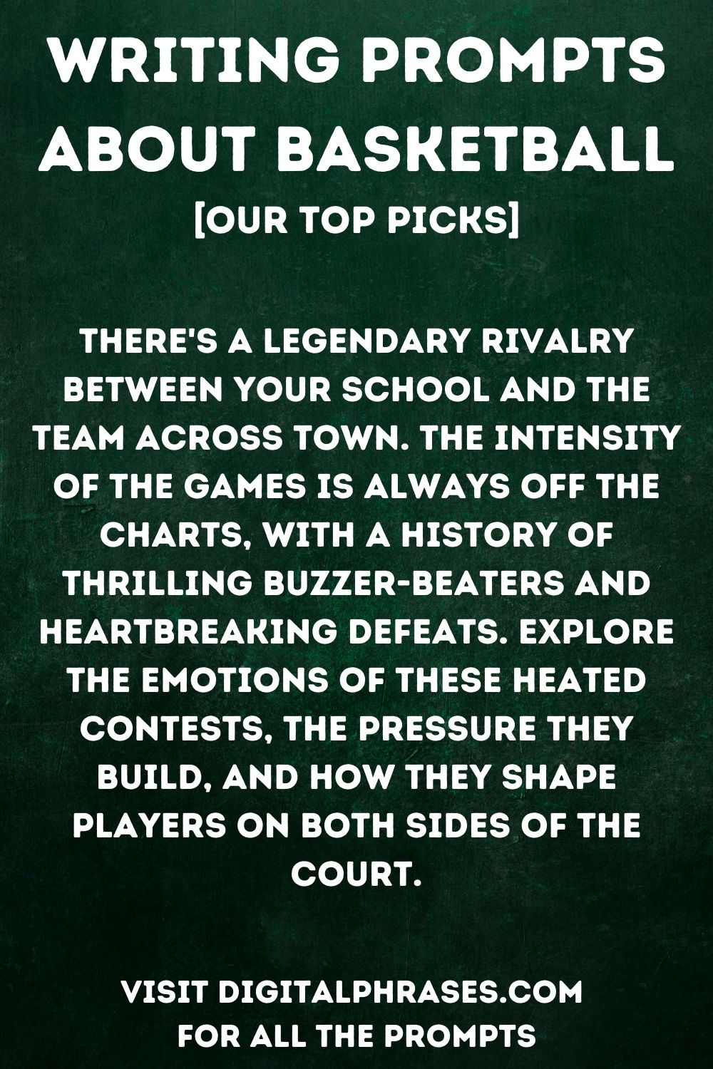 24 Writing Prompts About Basketball