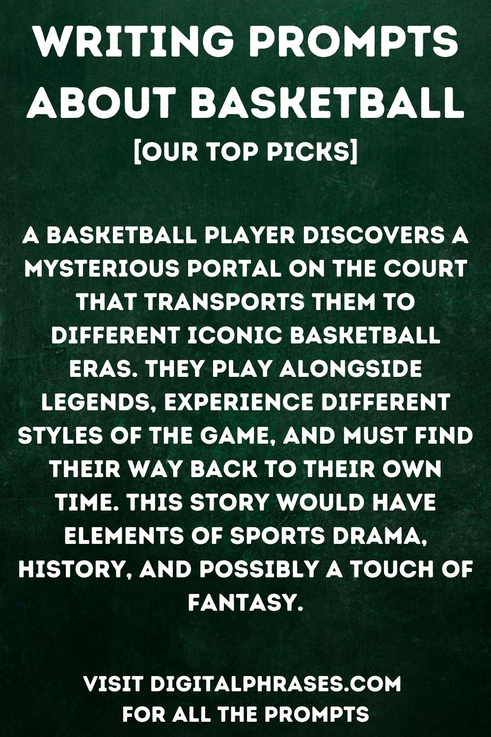 24 Writing Prompts About Basketball