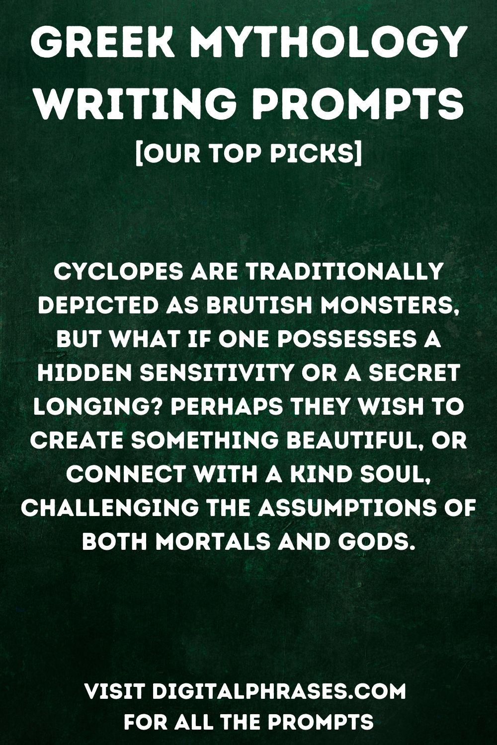 29 Writing Prompts about Greek Mythology