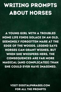 24 Writing Prompts About Horses