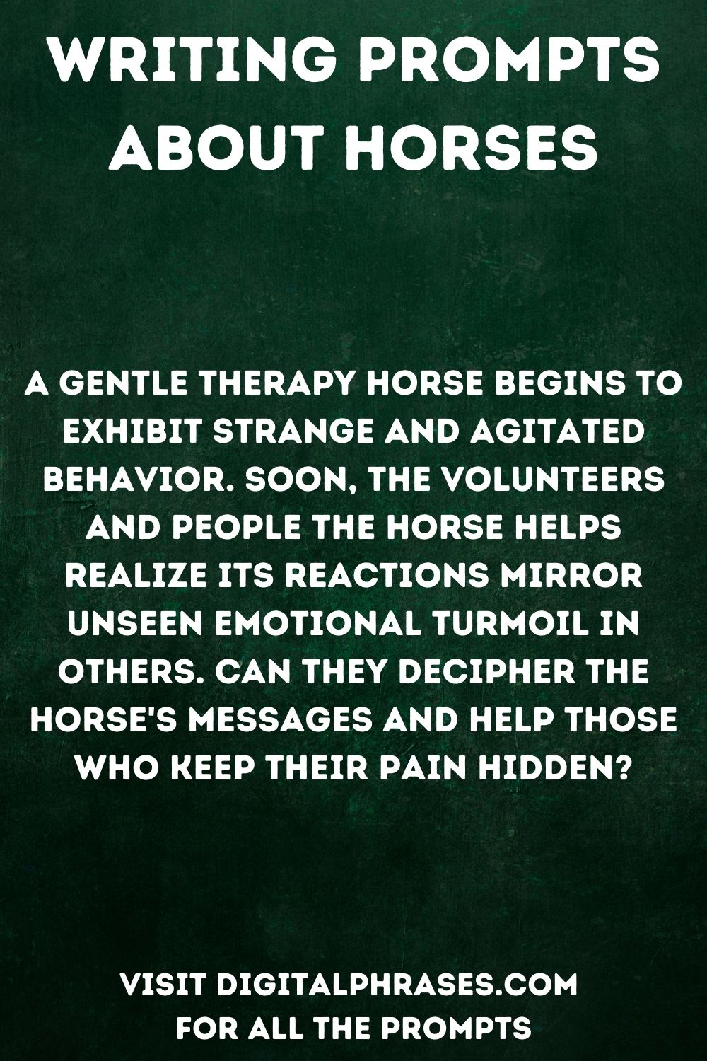 24 Writing Prompts About Horses