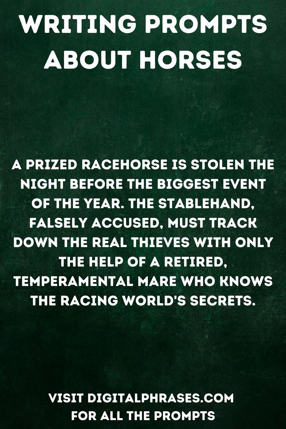 24 Writing Prompts About Horses
