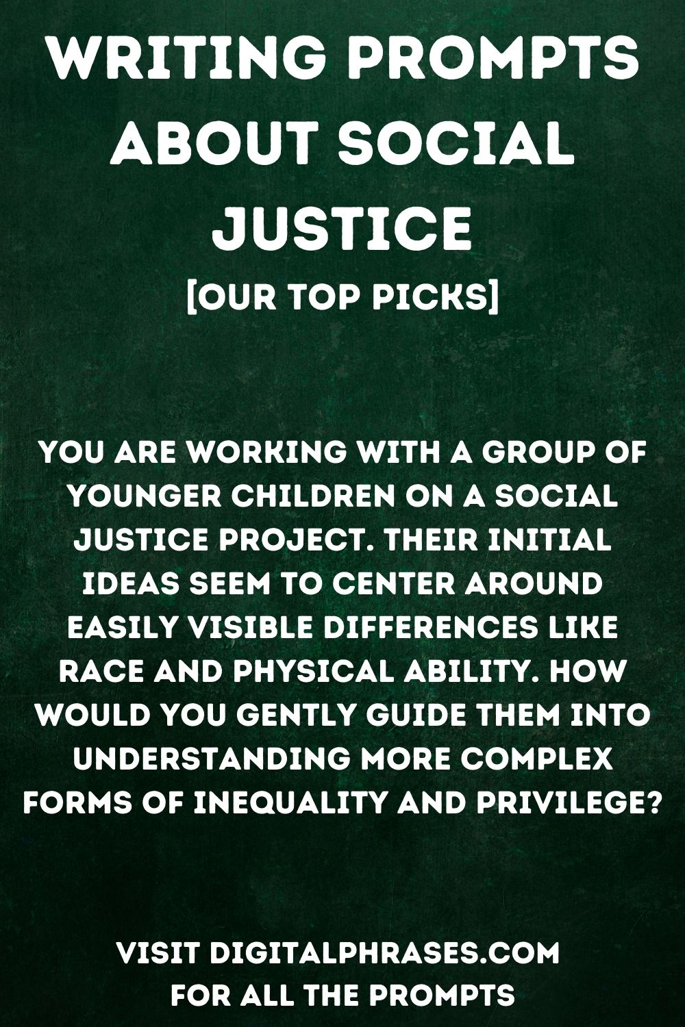 25 Writing Prompts About Social Justice