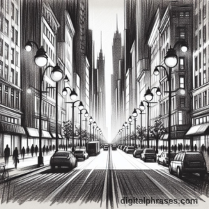 72 One Point Perspective Drawing Ideas of Architecture and Buildings