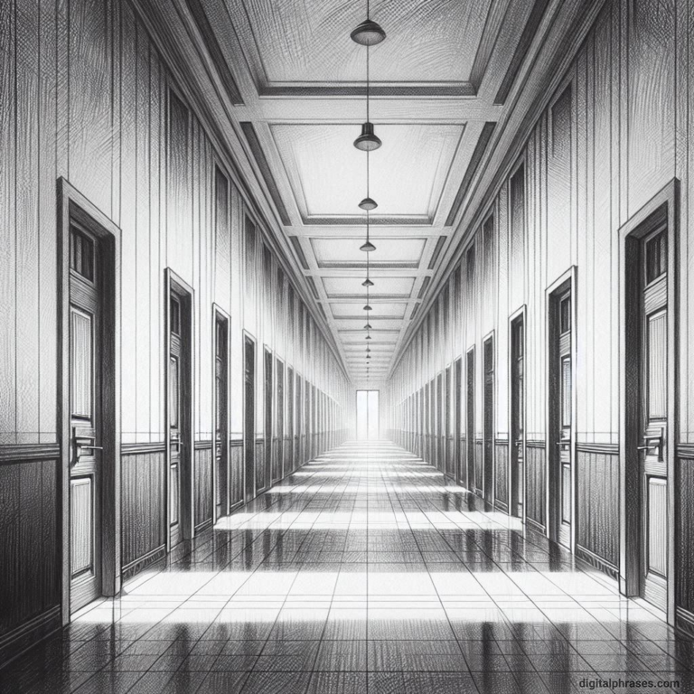 72 One Point Perspective Drawing Ideas of Architecture and Buildings