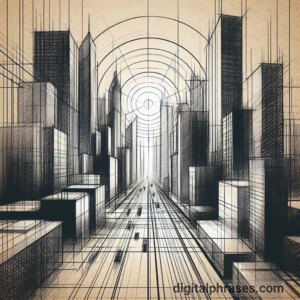 80 One-Point Perspective Drawing Ideas of Cities