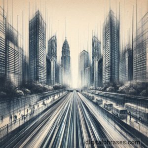 80 One-Point Perspective Drawing Ideas of Cities