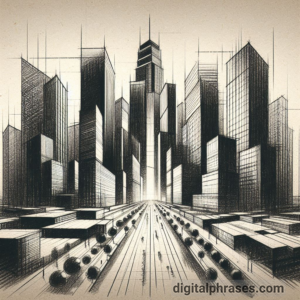 80 One-Point Perspective Drawing Ideas of Cities