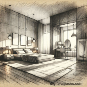 80 One Point Perspective Room/Bedroom Drawings