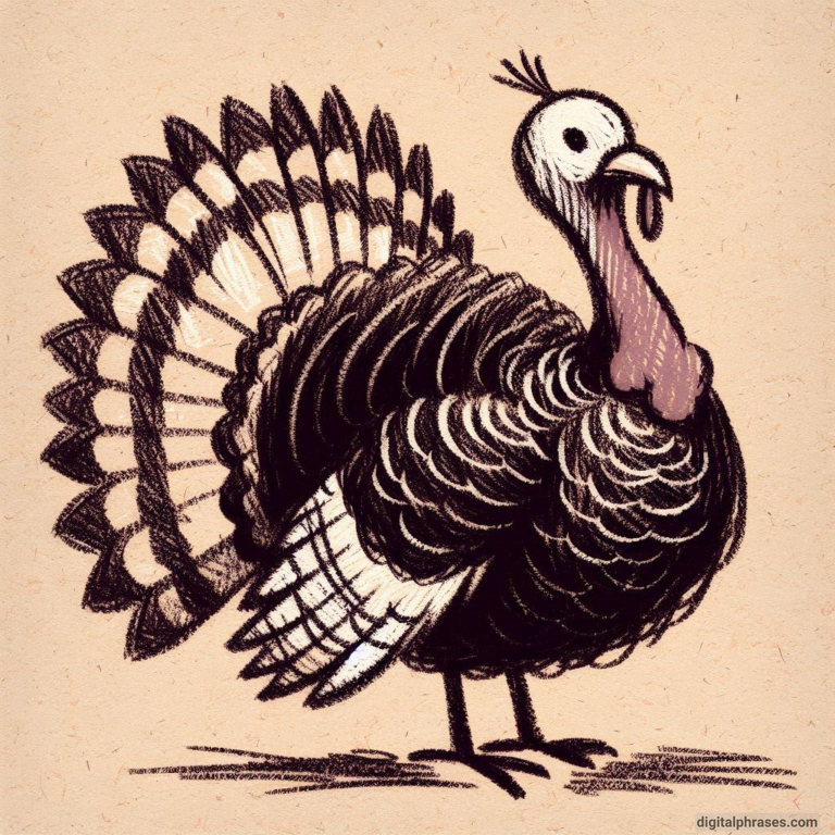 100 Turkey Drawing Ideas (Easy, Difficult, Cute, Funny and Cartoonish)