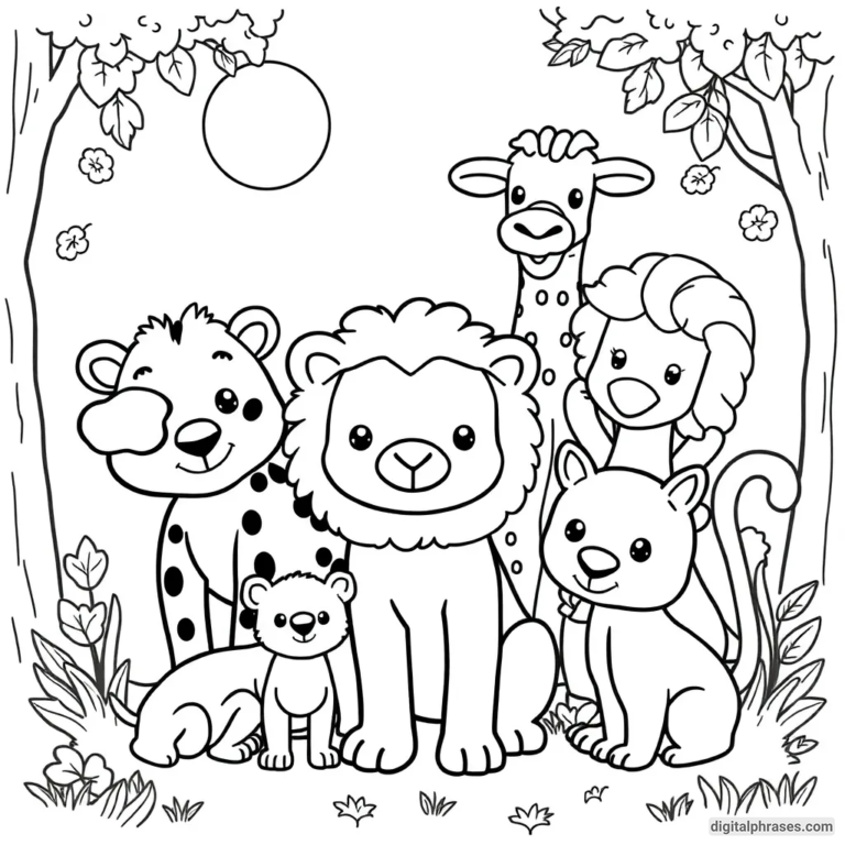50 Animal Coloring Pages For Kids and Adults