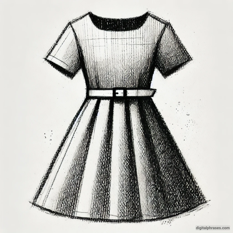 28 Cute, Simple and Easy Dress Drawing Ideas For Beginners