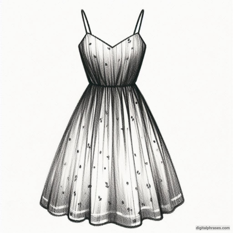28 Cute, Simple and Easy Dress Drawing Ideas For Beginners