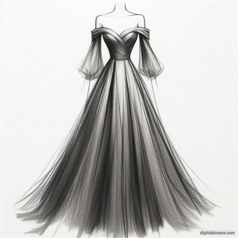 28 Cute, Simple and Easy Dress Drawing Ideas For Beginners