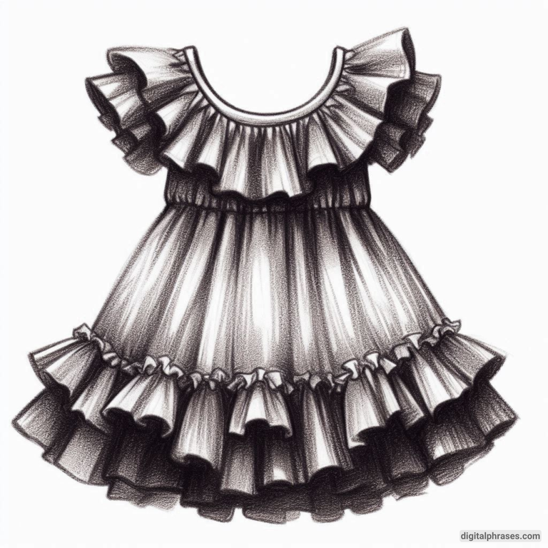 28 Cute, Simple and Easy Dress Drawing Ideas For Beginners