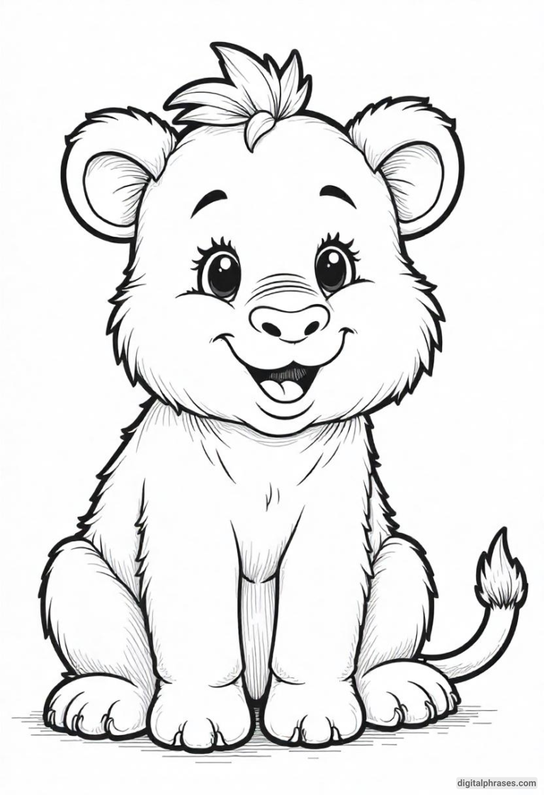 24 Zoo Animal Coloring Pages