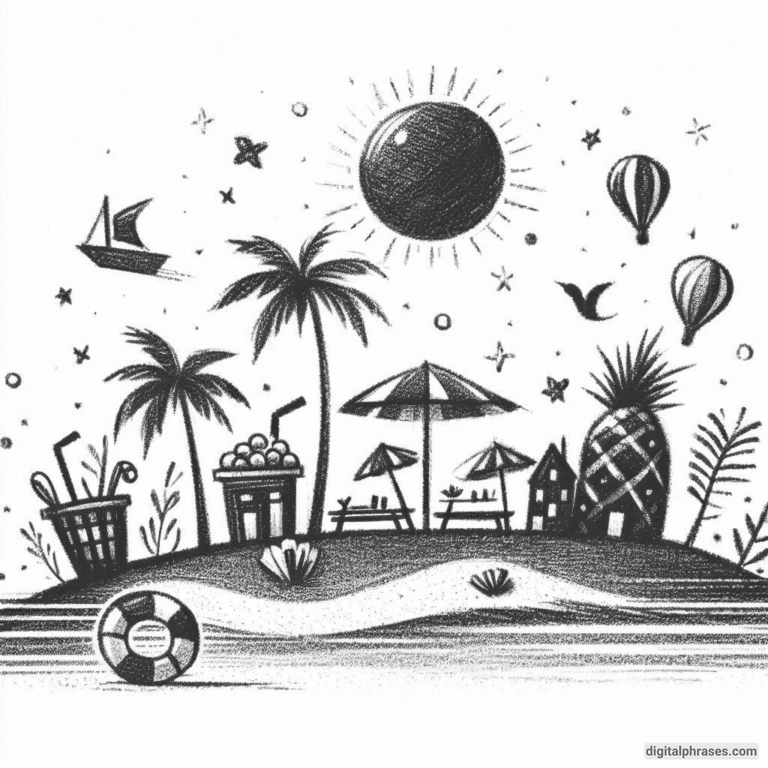 30 Cute, Simple and Cool Summer Drawings