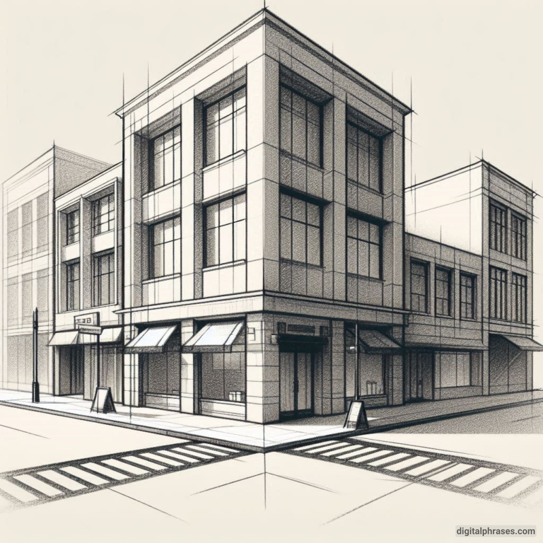 21 Two Point Perspective Drawing Ideas of a City
