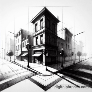 21 Two Point Perspective Drawing Ideas of a City