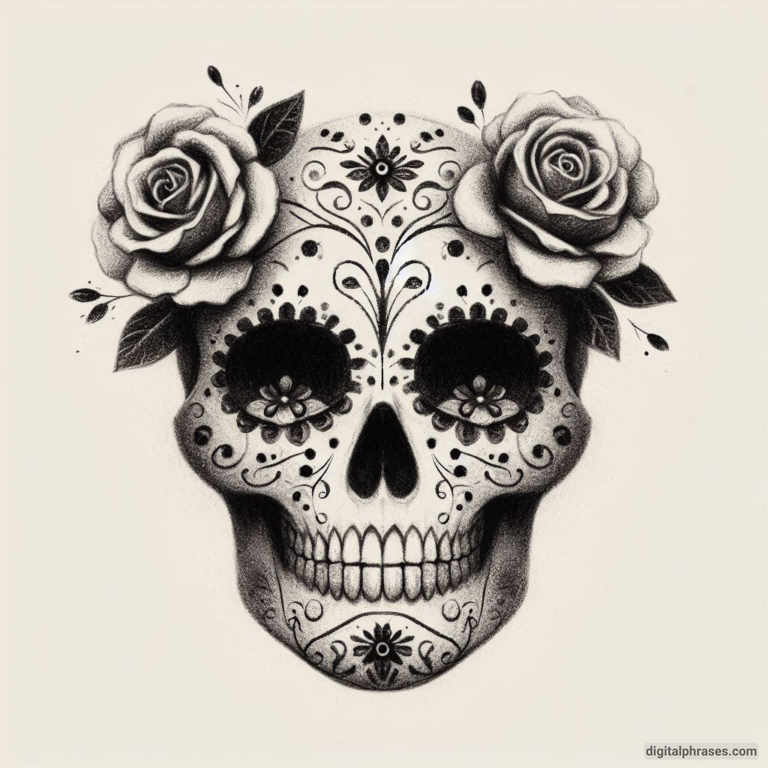 50 Sugar Skull Drawing Ideas (Easy, Simple, Kid-Friendly, Female and ...