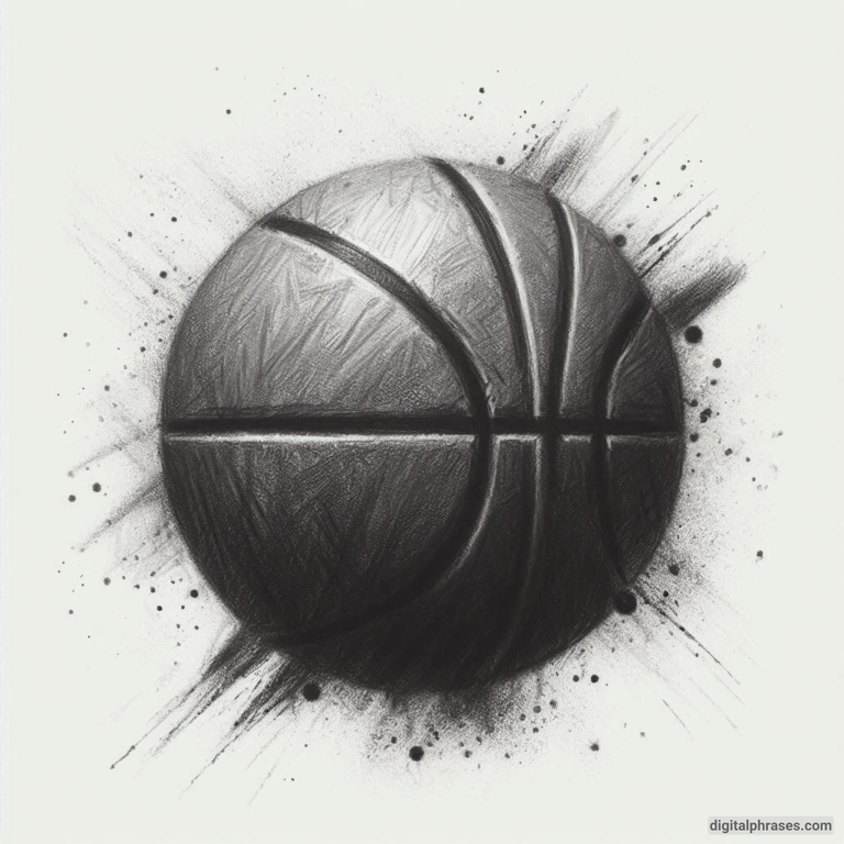 80 Basketball Drawing Ideas (Easy, Realistic, Cartoon, Color and More)