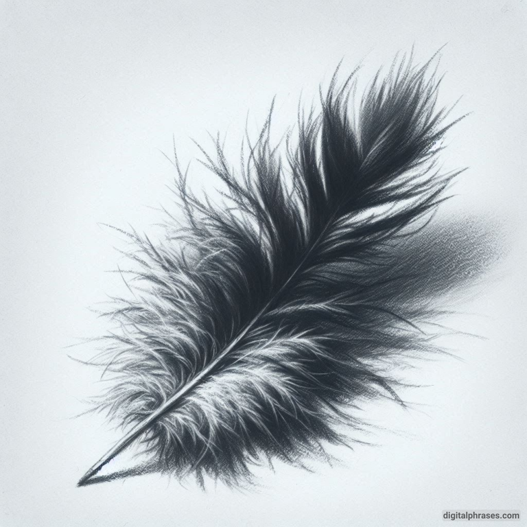 48 Feather Texture Drawing Ideas