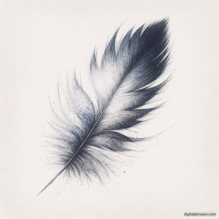 48 Feather Texture Drawing Ideas
