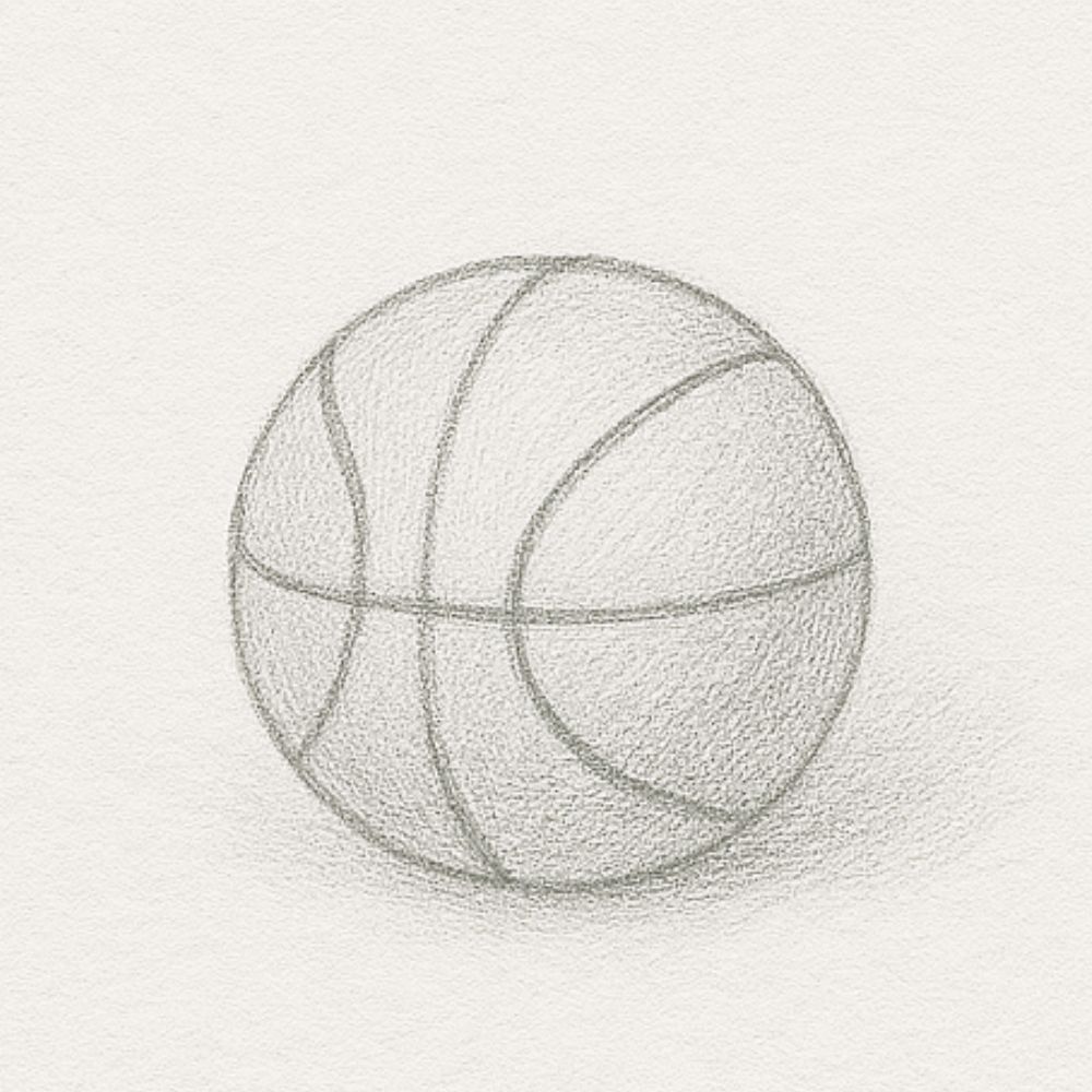 How To Draw a Basketball