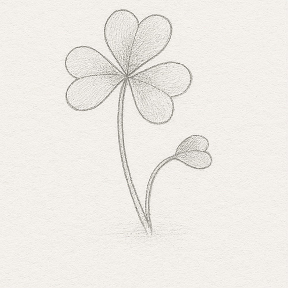 How To Draw a Clover Plant