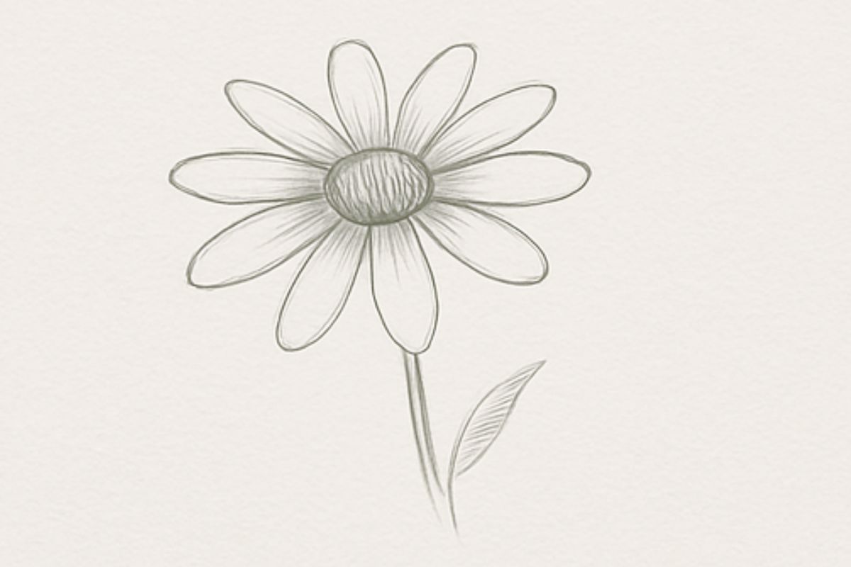 How To Draw a Daisy Flower