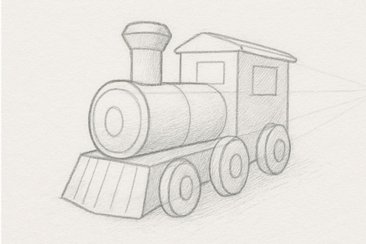 How To Draw a Toy Train