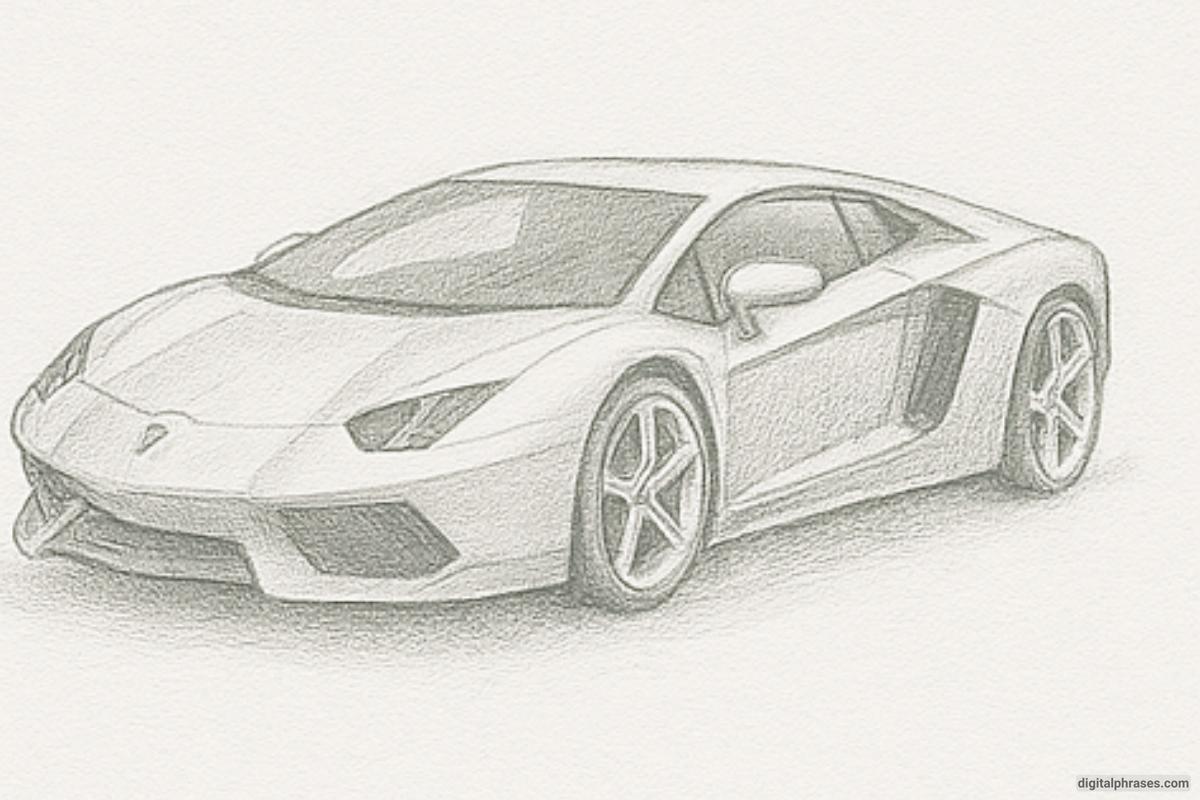 How To Draw a Lamborghini Aventador