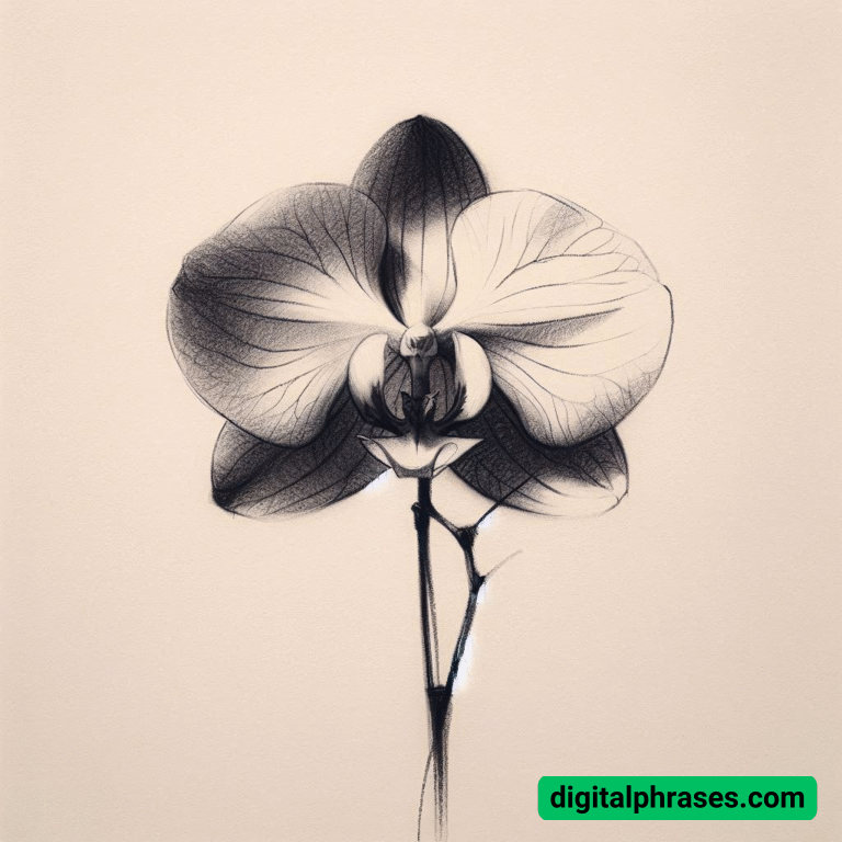 18 Orchid Drawing Ideas