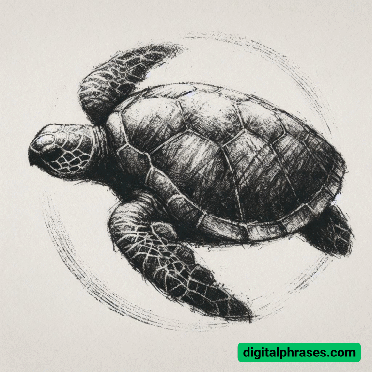 25 Turtle and Sea Turtle Drawing Ideas (Simple, Easy, Cartoon, Sea ...