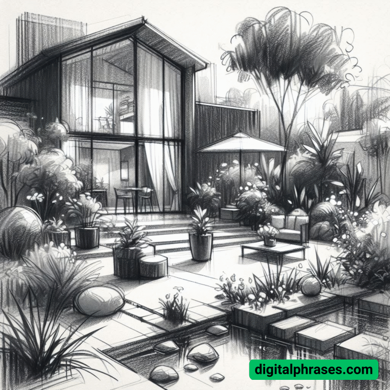 25 Garden Drawing Ideas