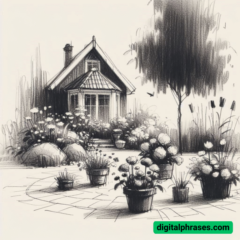 25 Garden Drawing Ideas