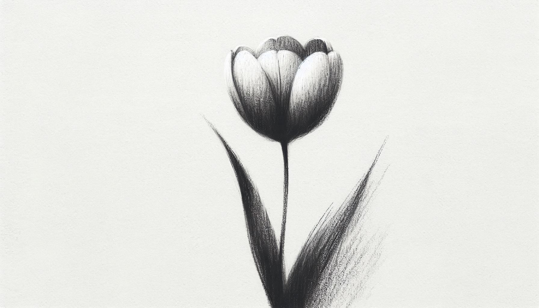 24 Tulip Drawing Ideas (For Kids and Adults, Bouquet, Garden and Cartoons)