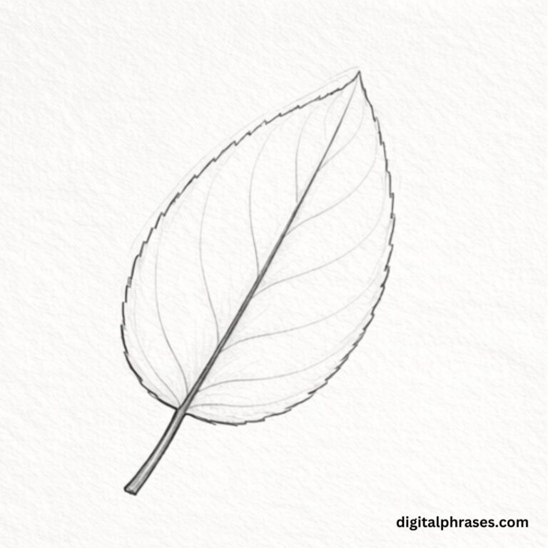 How To Draw a Leaf?