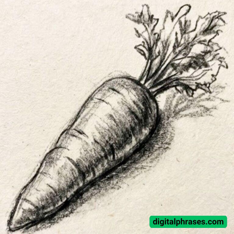 22 Carrot Drawing Ideas