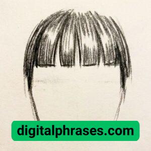 15 Bangs Drawing Ideas